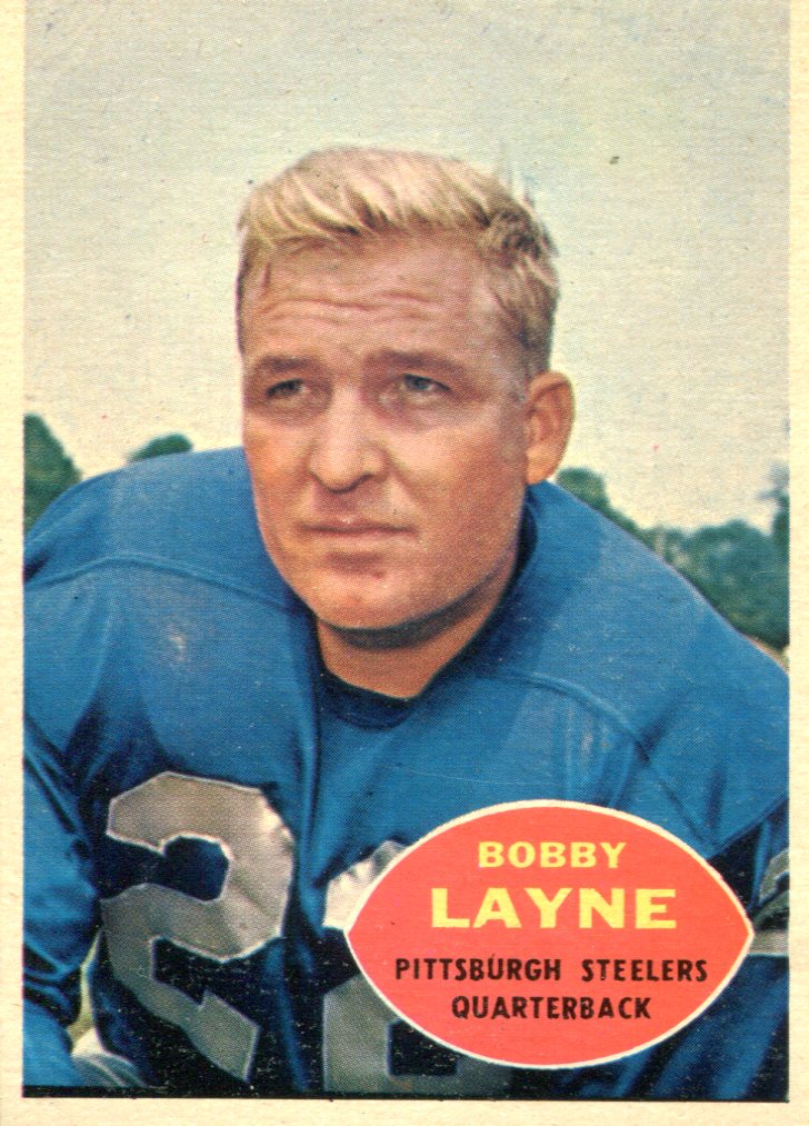 Bobby Layne 1960 Topps Card | Hollywood Collectibles