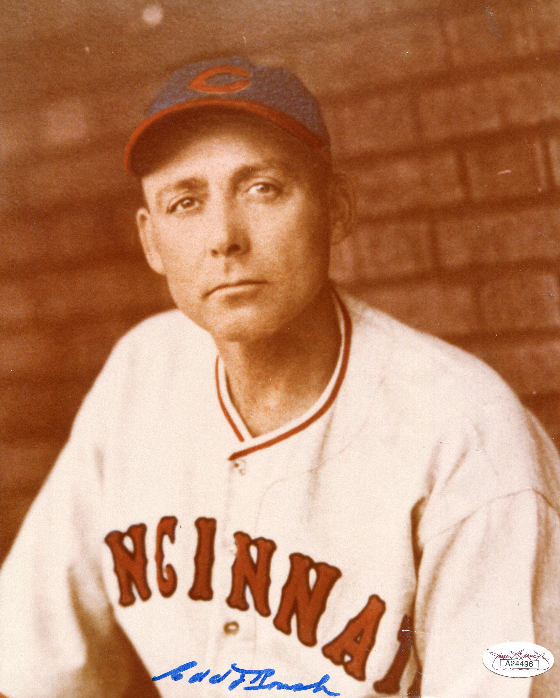 Edd Roush Autographed 8x10 Photo (JSA) | Hollywood Collectibles