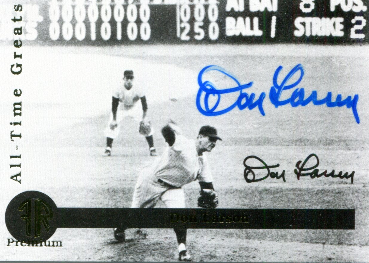 Don Larson Autographed Front Row Premium Card | Hollywood Collectibles