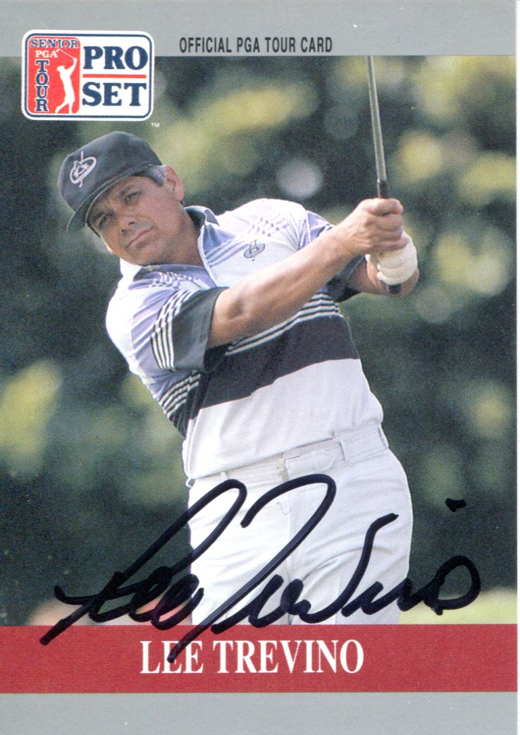 Lee Trevino Autographed 1990 Pro Set Card | Hollywood Collectibles