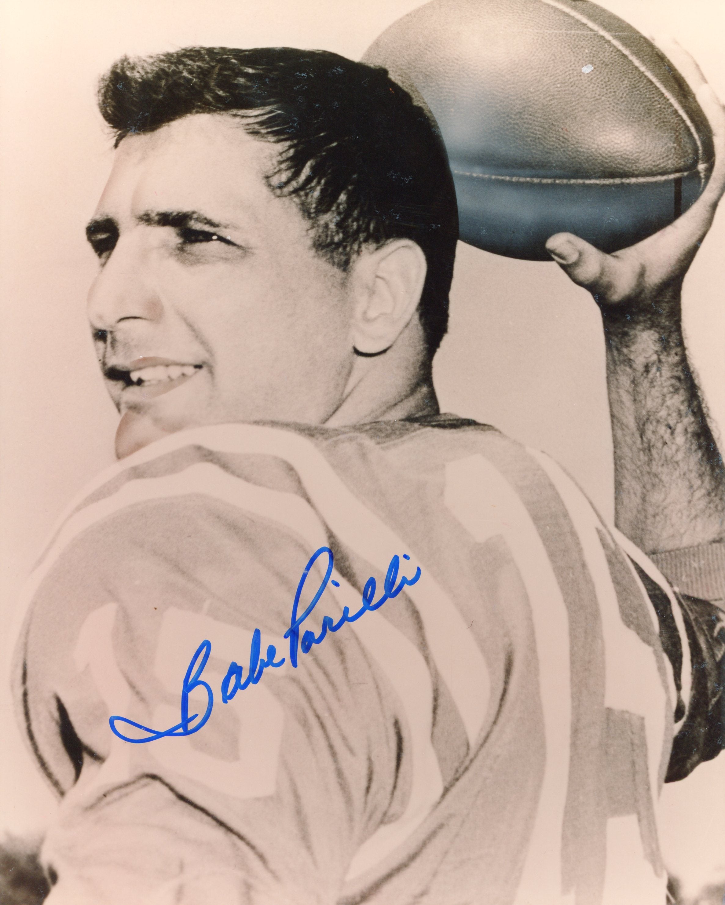 Babe Parilli Autographed 8x10 Football Photo | Hollywood Collectibles