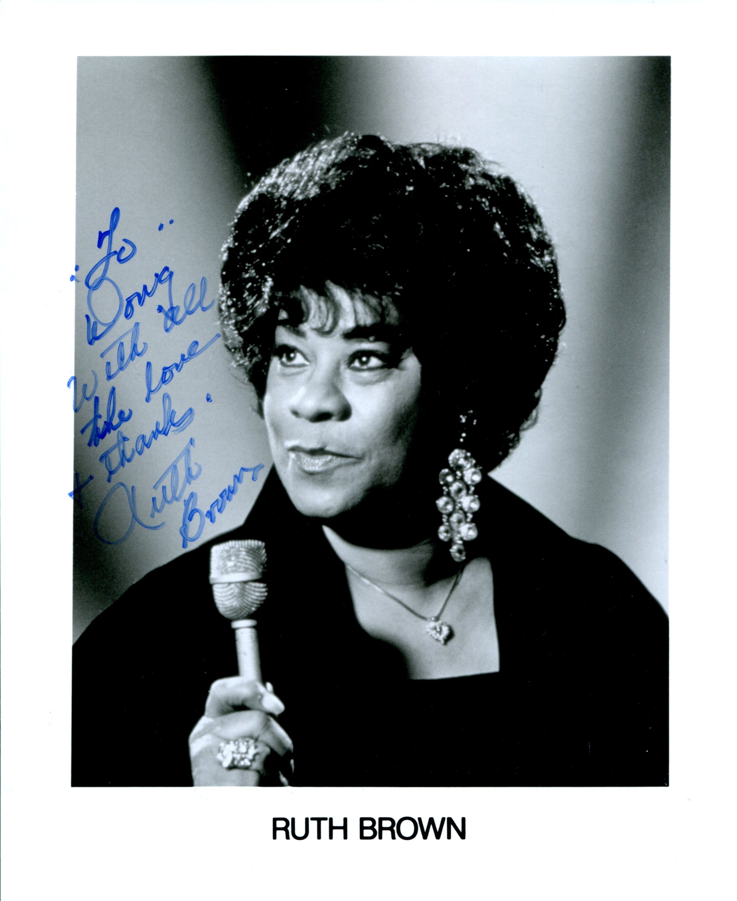Ruth Brown Autographed 8x10 Photo | Hollywood Collectibles