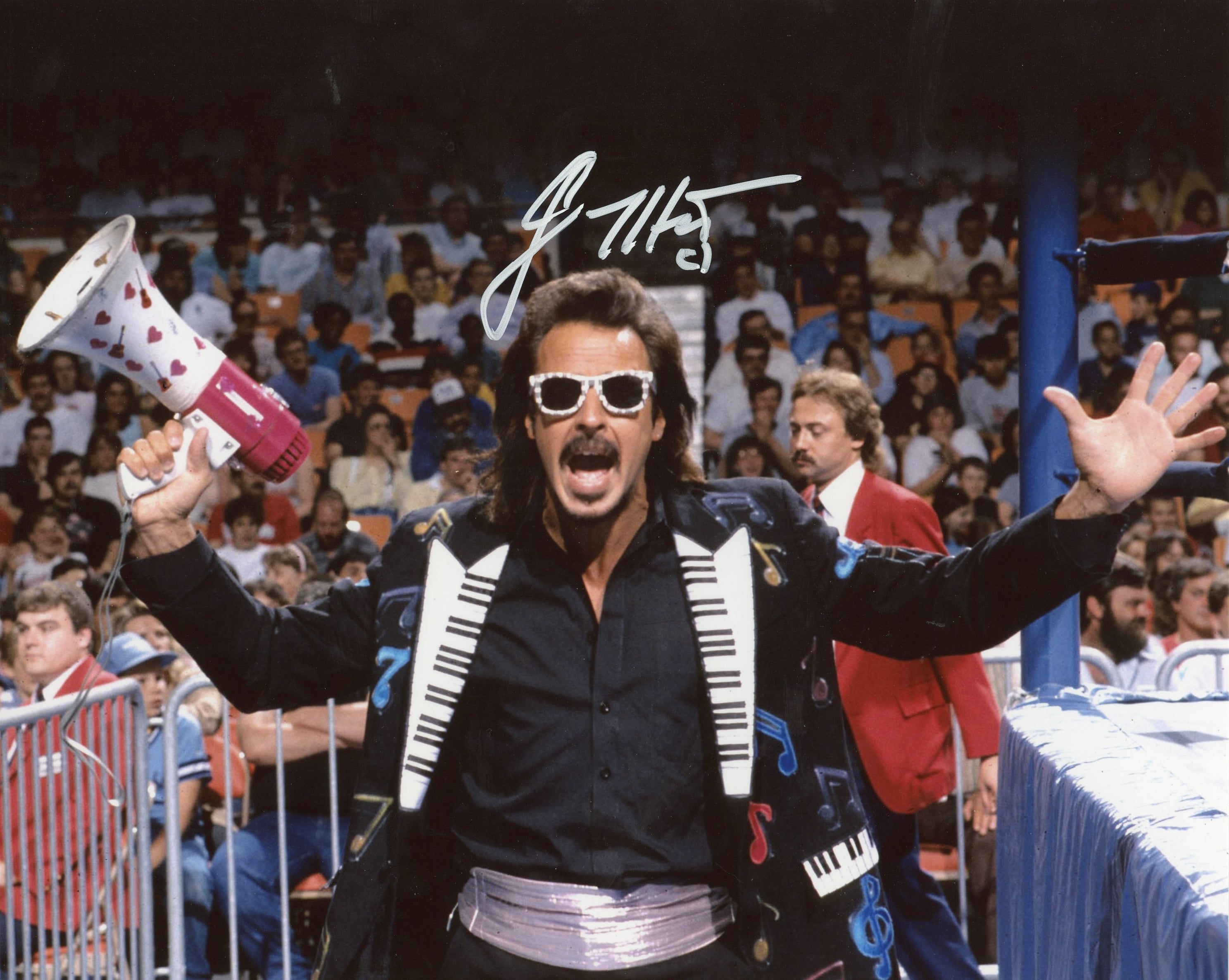 Jimmy Hart Autographed 8x10 Photo | Hollywood Collectibles