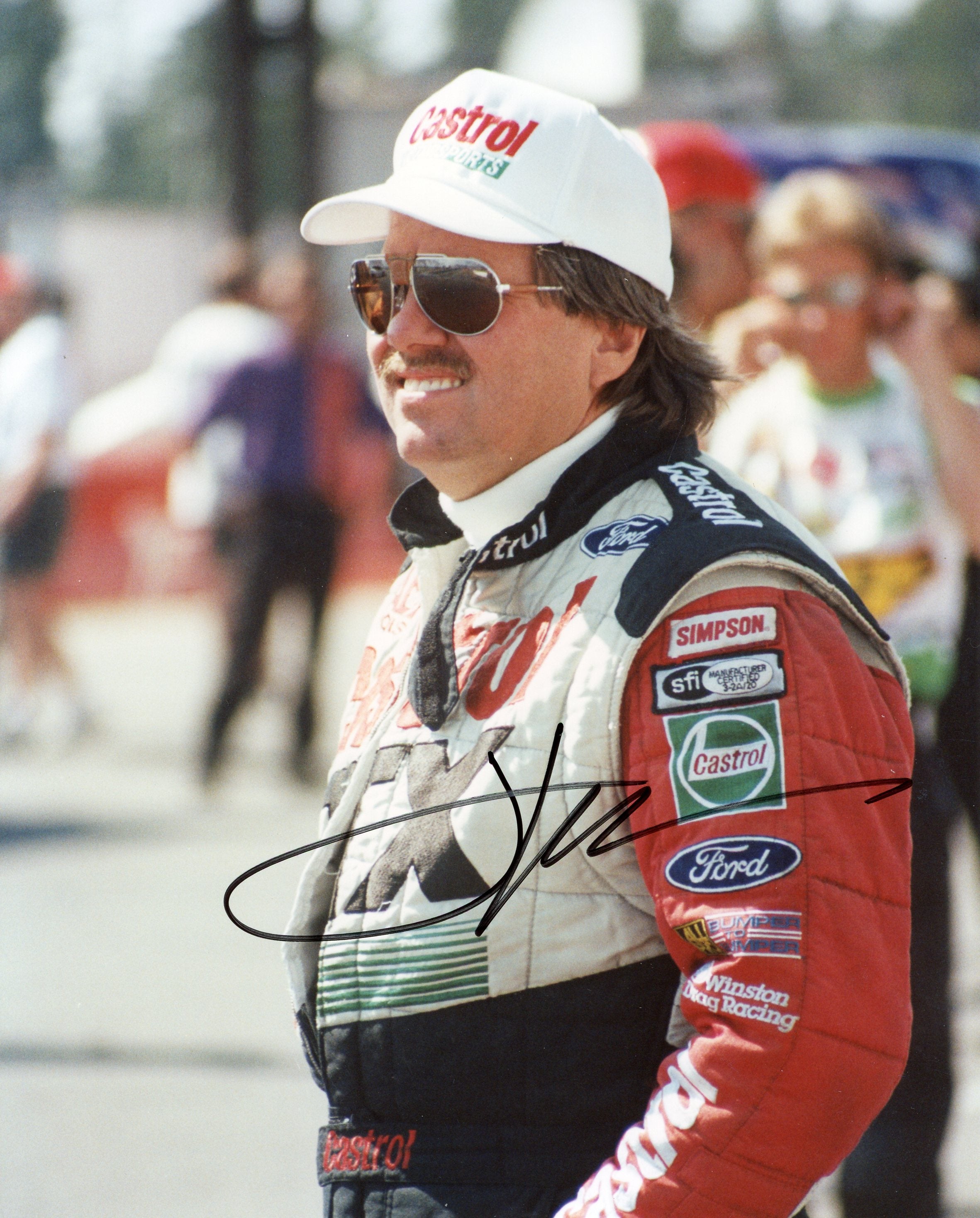 John Force Autographed 8x10 Photo | Hollywood Collectibles