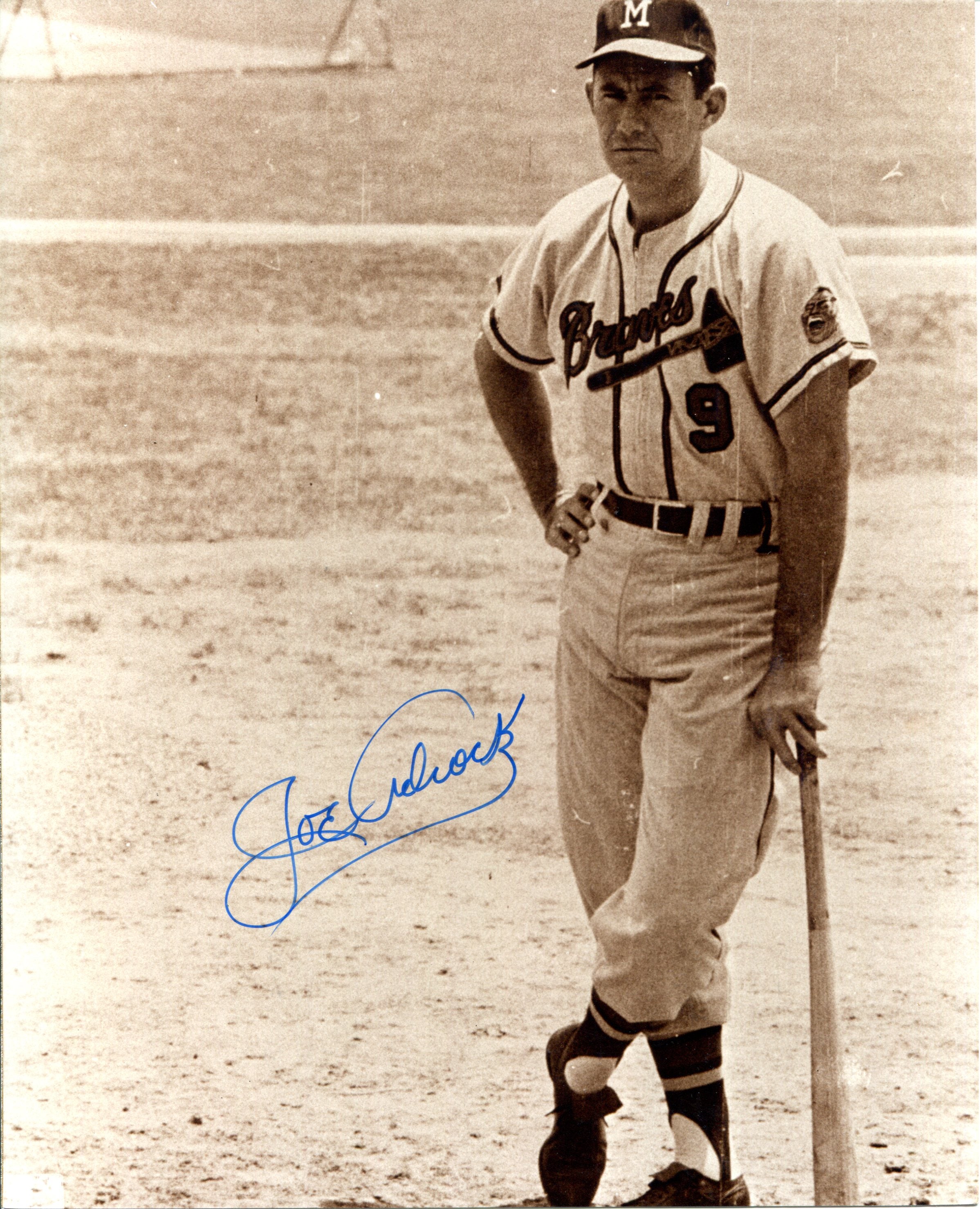 Joe Adcock Autographed 8x10 Photo | Hollywood Collectibles
