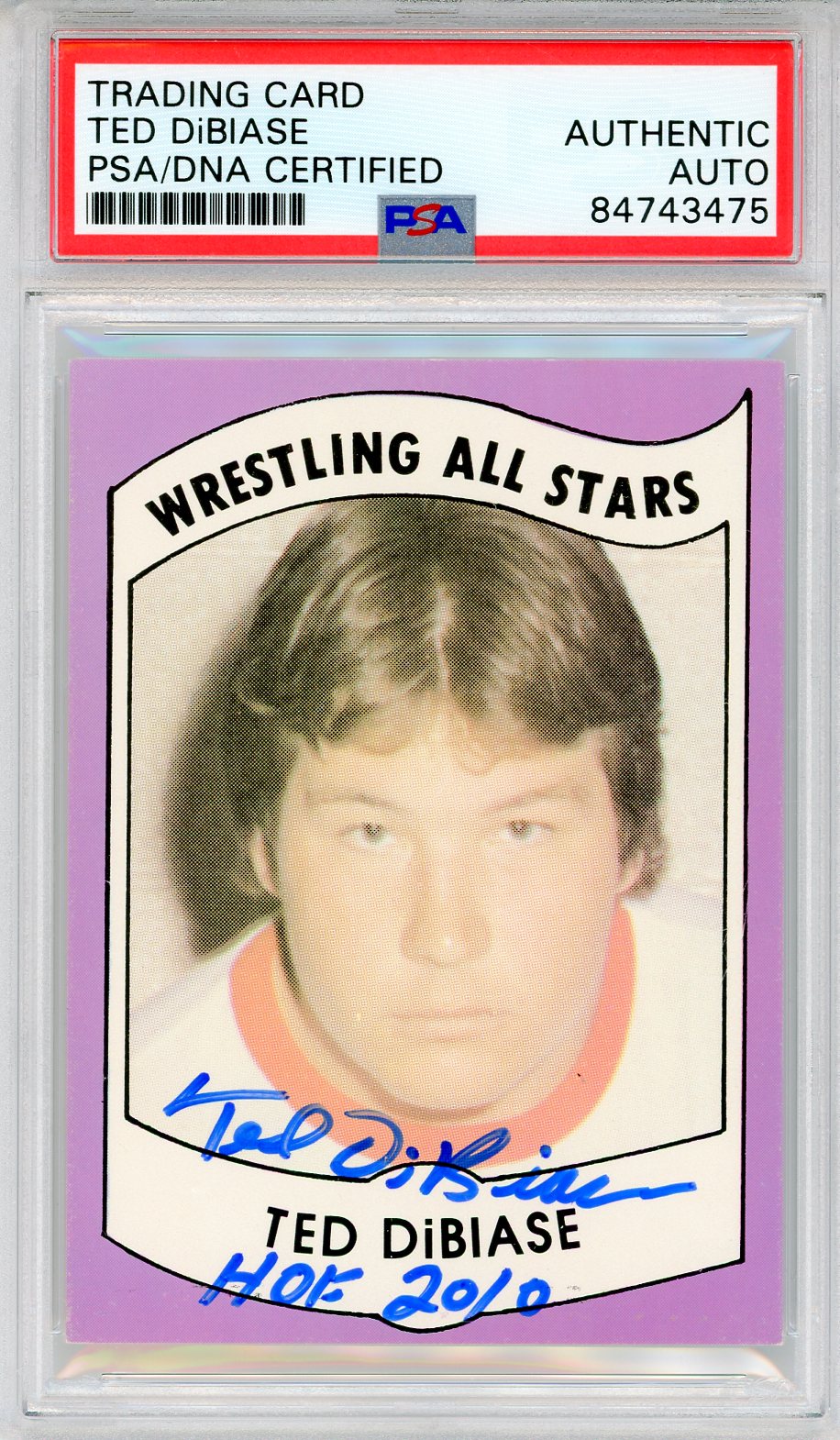 Ted DiBiase "HOF 2010" Autographed 1982 All Star Card #4 (PSA Auto ...