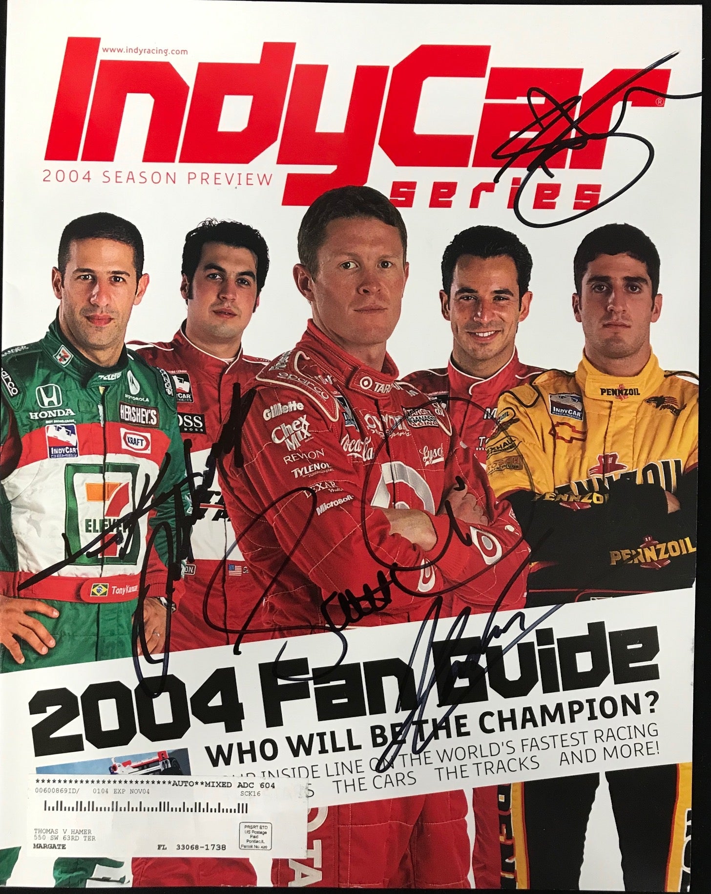 Sam Hornish Jr Autograph