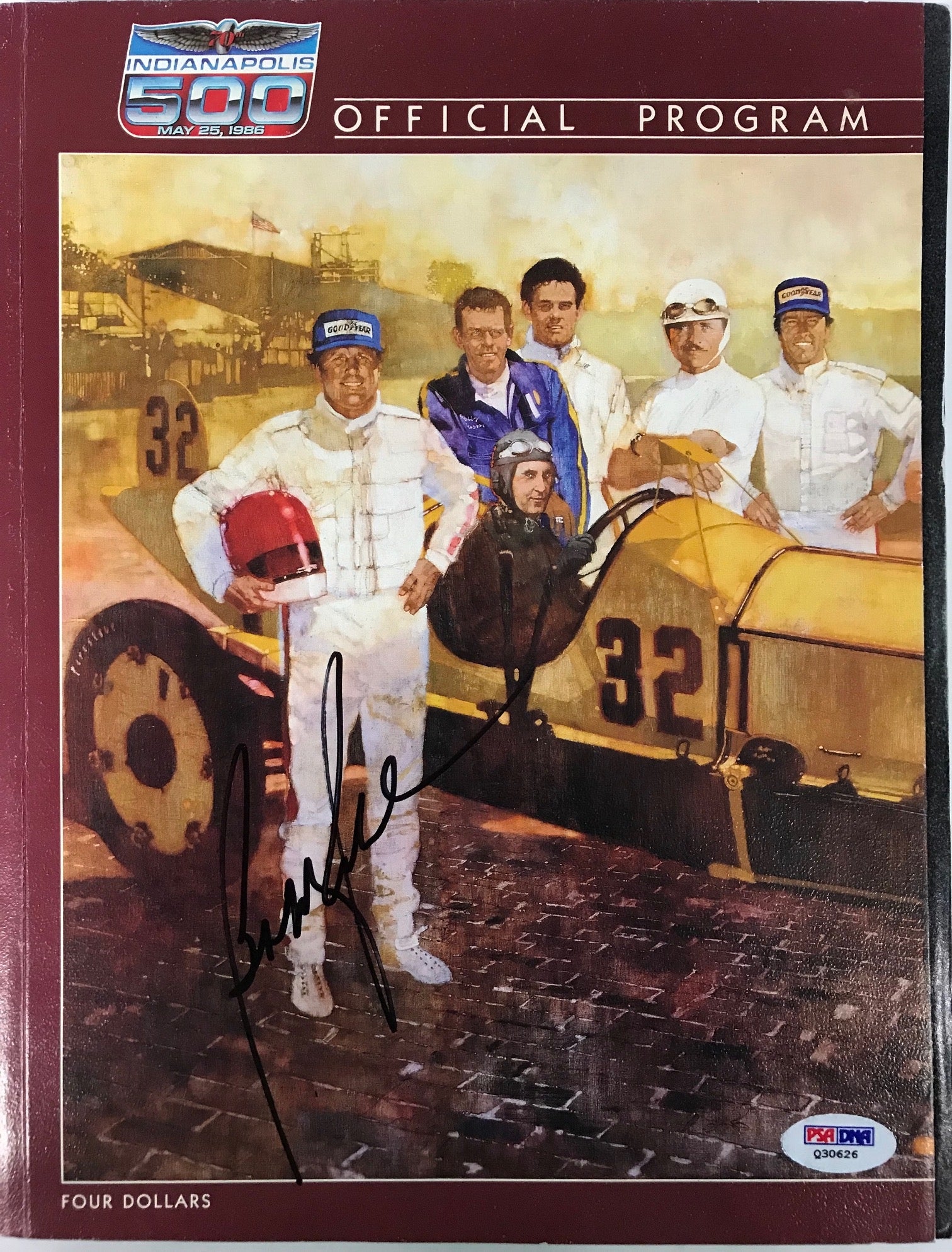 Bobby Rahal Signed Indianapolis 500 Program May 25 1986 (PSA ...