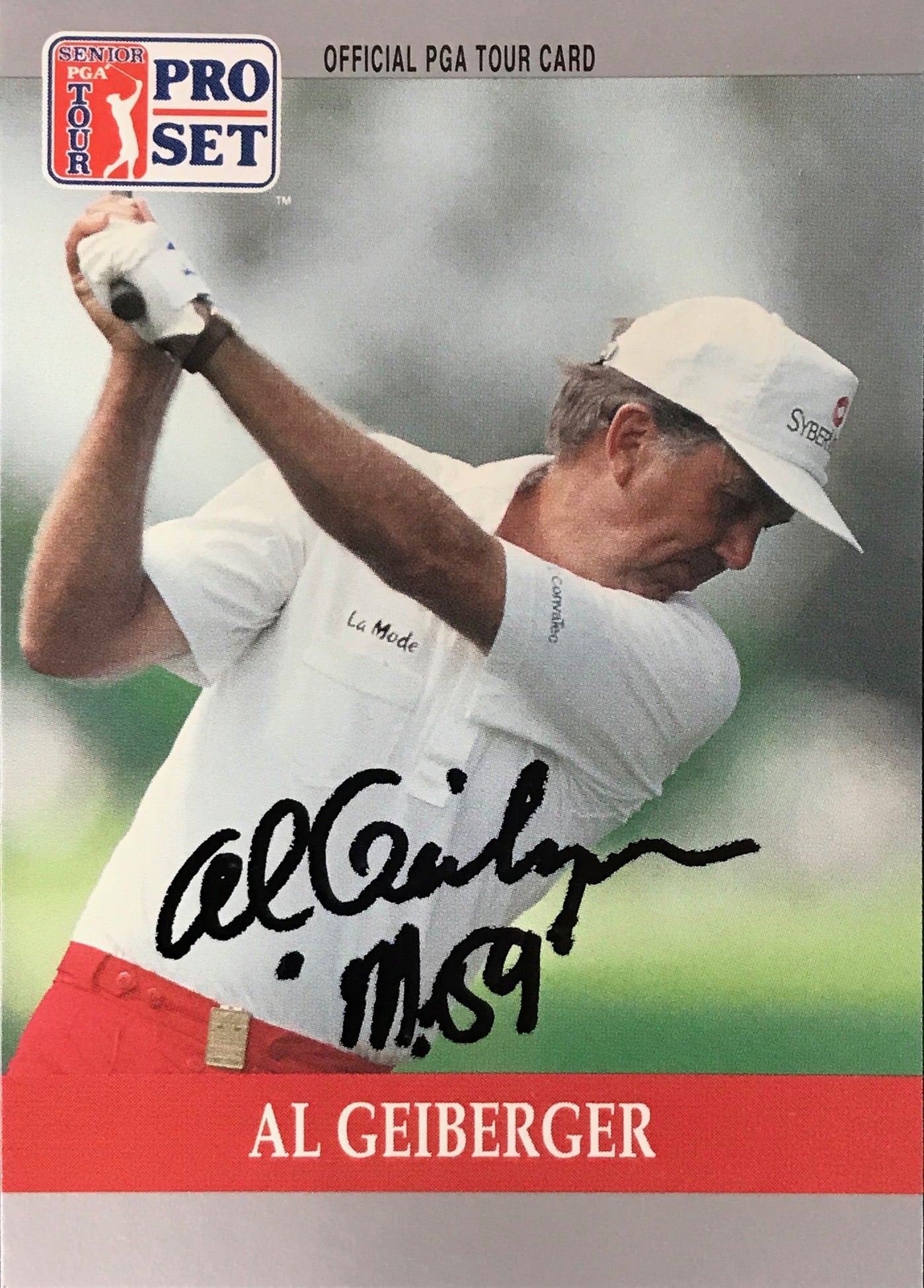 Al Geiberger Signed 1990 Pro Set Card | Hollywood Collectibles