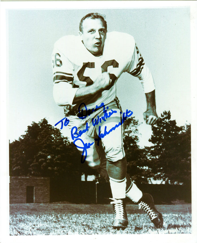 Joe Schmidt Autographed 8x10 Photo | Hollywood Collectibles