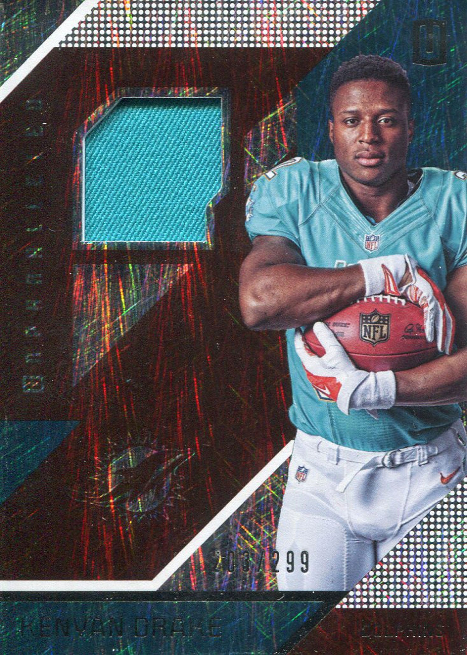 Kenyan Drake 2016 Panini Unparalleled Rookie Jersey Card | Hollywood ...