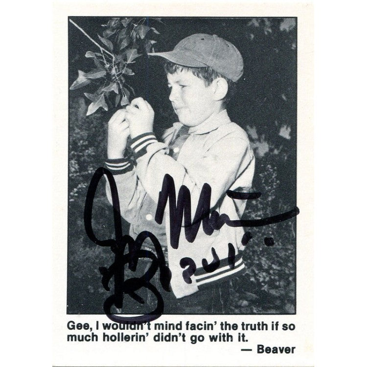Jerry Mathers Autographed 1983 Pacific Card | Hollywood Collectibles