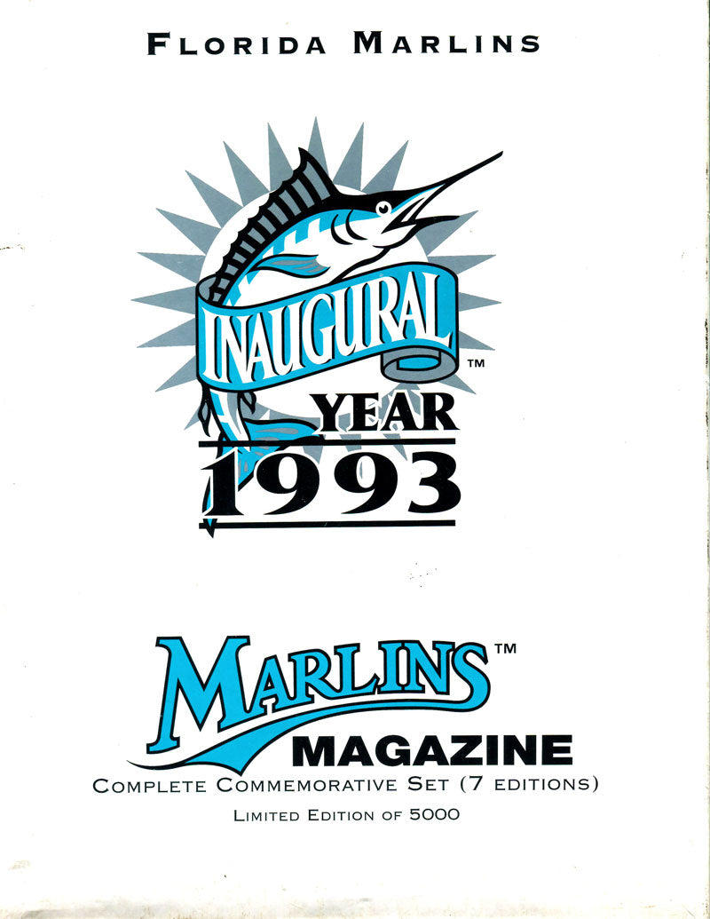 Florida Marlins Inagural Year Complete Commemorative Magazine Set ...