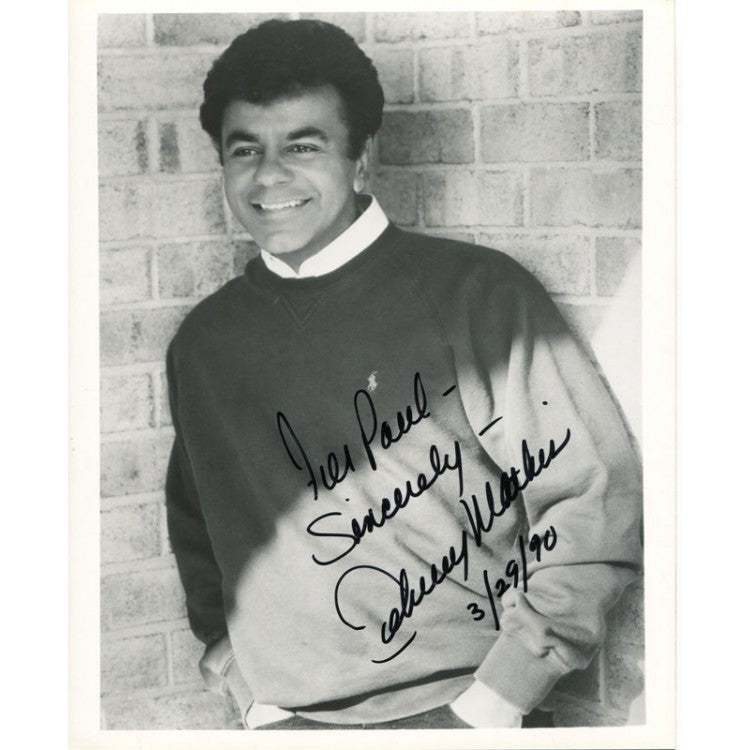 Johnny Mathis Autographed 8x10 Photo | Hollywood Collectibles