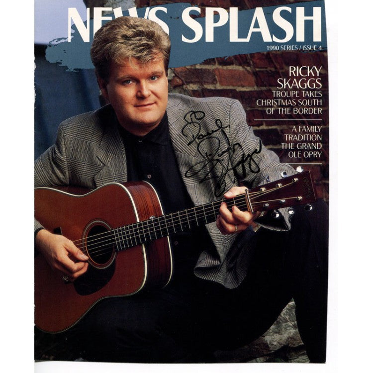 Ricky Skaggs Autographed 8x10 Magazine Cutout | Hollywood Collectibles