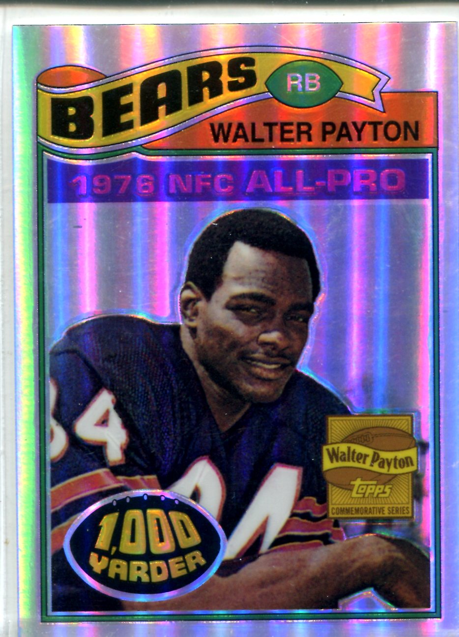 Walter Payton 2001 Topps Commemorative Series Card | Hollywood Collectibles