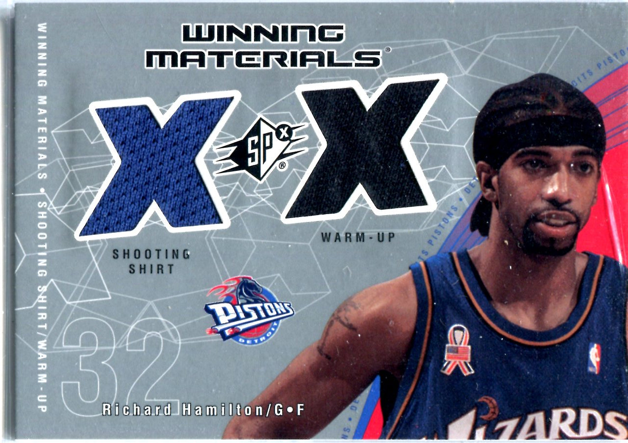 Richard Hamilton 2002 Upper Deck Dual Relic Card | Hollywood Collectibles