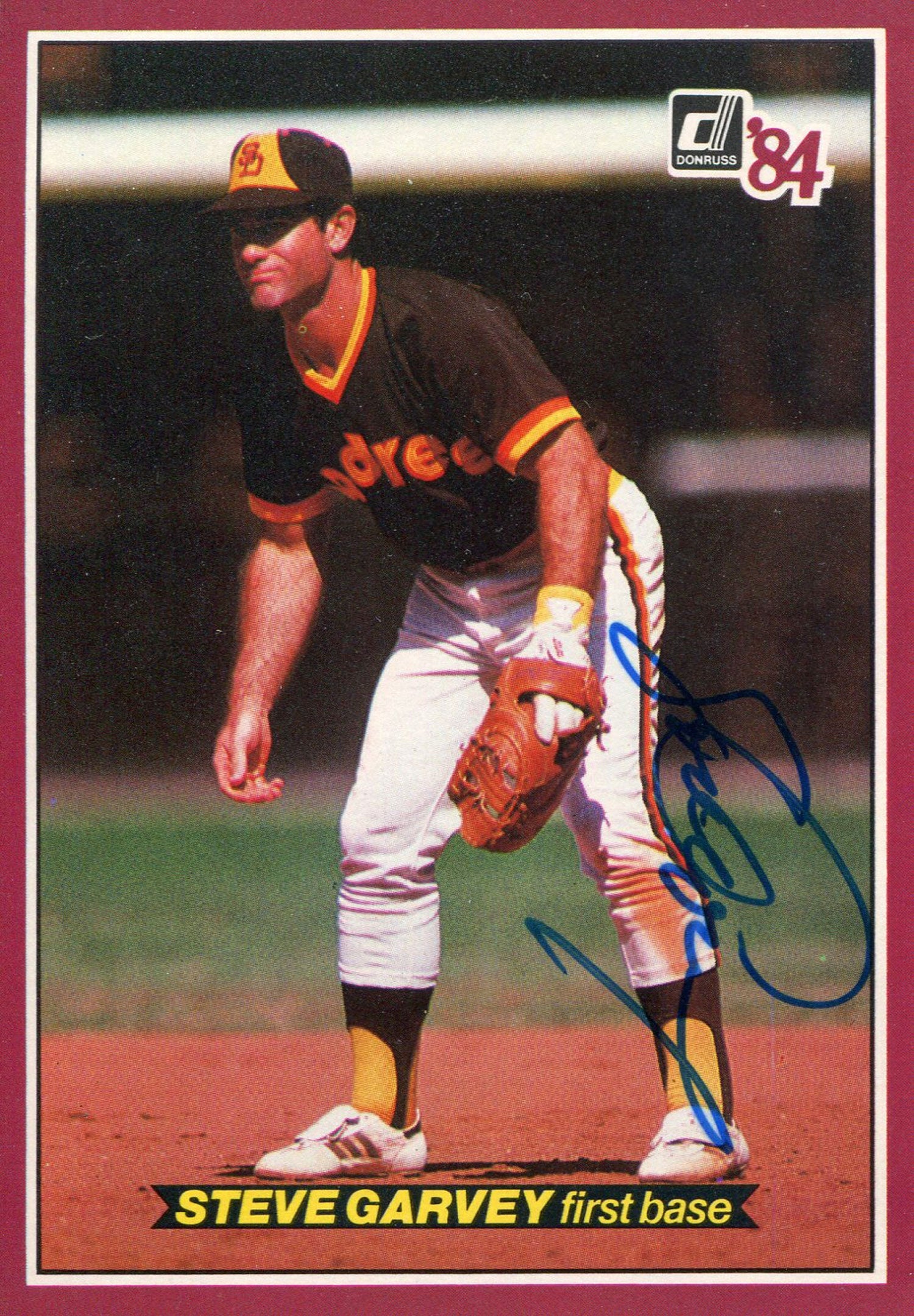 Steve Garvey Autographed 3x5 1984 Donruss Card | Hollywood Collectibles