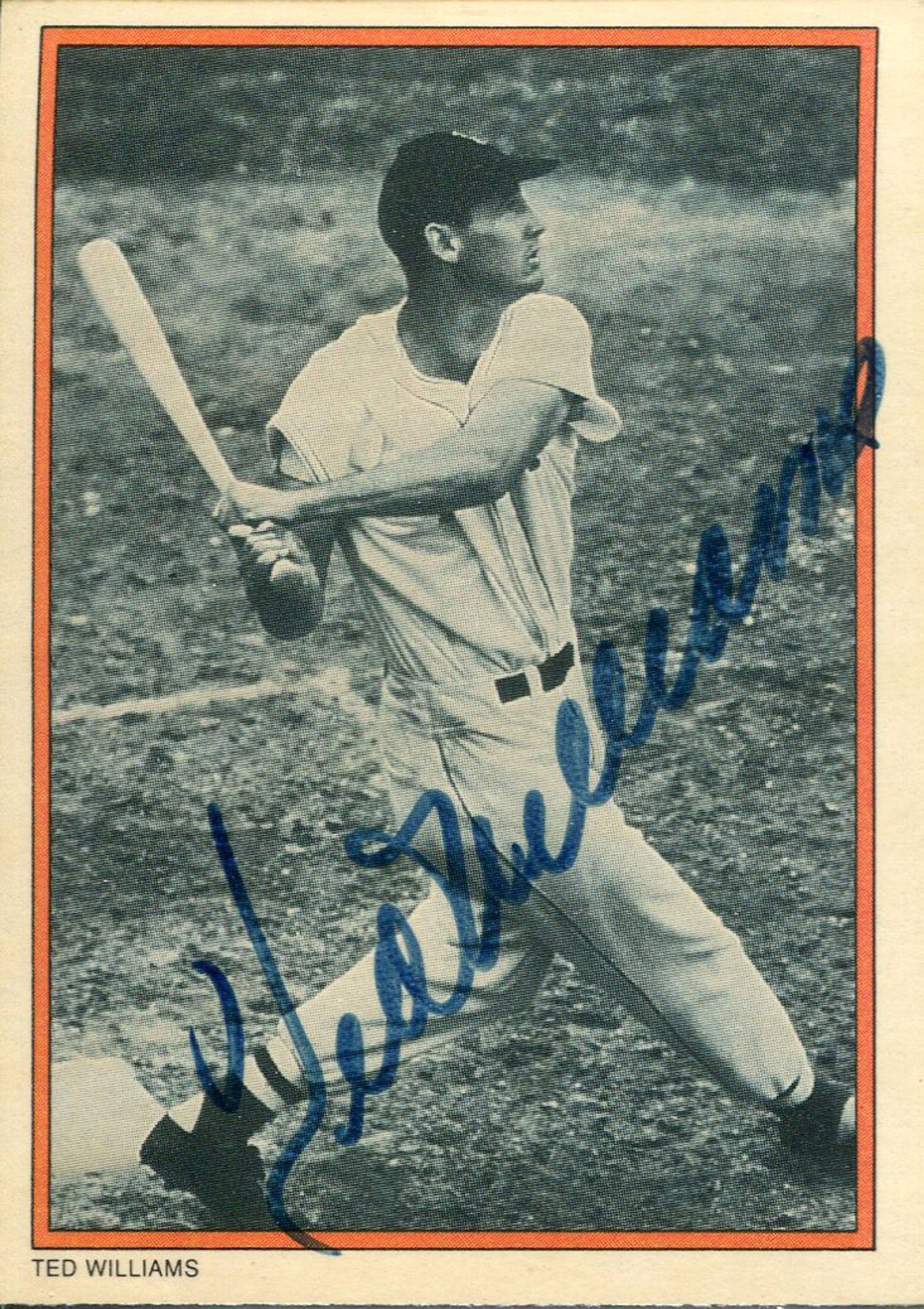 Ted Williams Autographed 1985 Circle K TCG Card | Hollywood Collectibles
