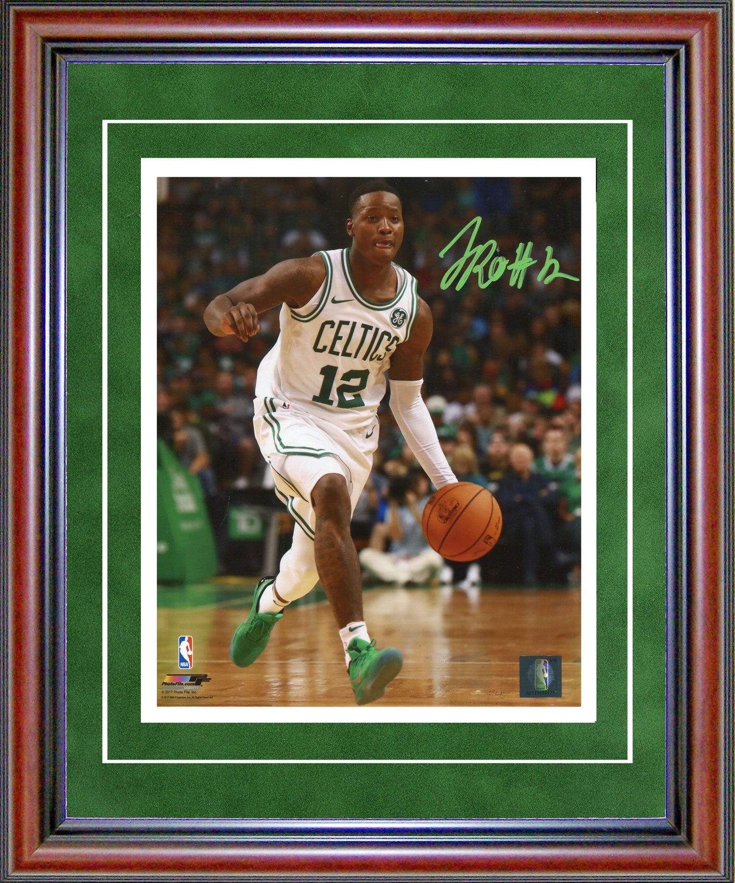 Terry Rozier Autographed Framed 8x10 Photo | Hollywood Collectibles