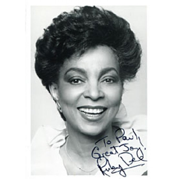 Ruby Dee Autographed / Signed Black & White Celebrity 5x7 Photo ...